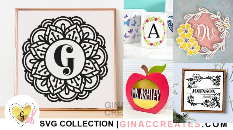 Free Monogram SVG Cut Files