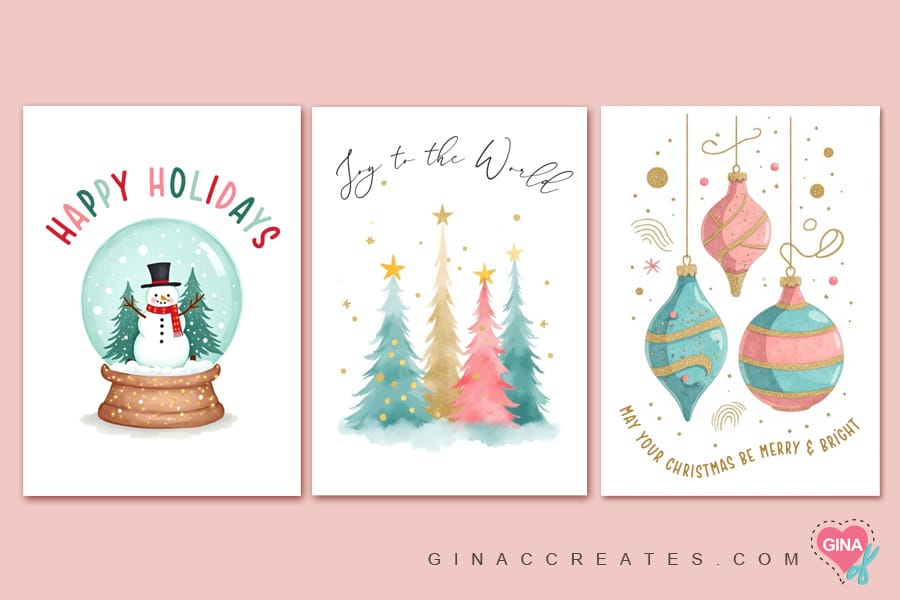 Printable Christmas Cards Free Download
