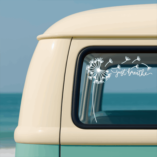 Crystal- Just Breath Car Decal