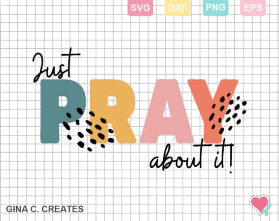 Just-pray-about-it-svg-file