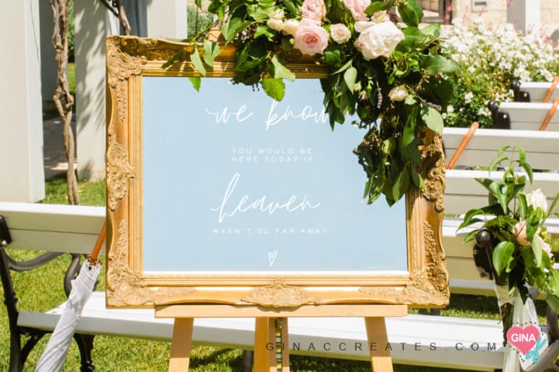 Free Wedding Memorial Sign SVG