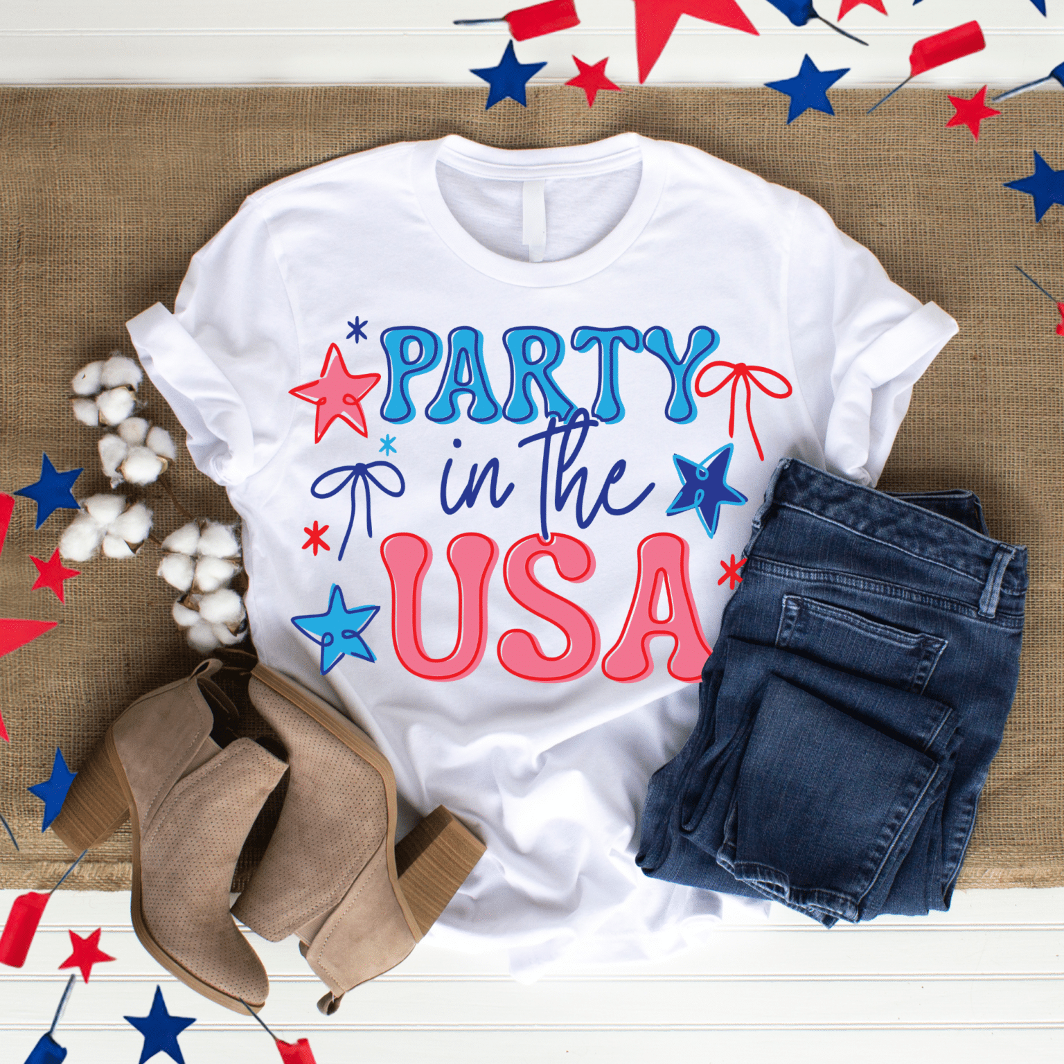 Party in the USA Free Patriotic SVG