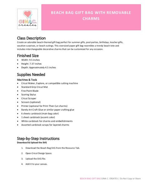 worksheet beach bag